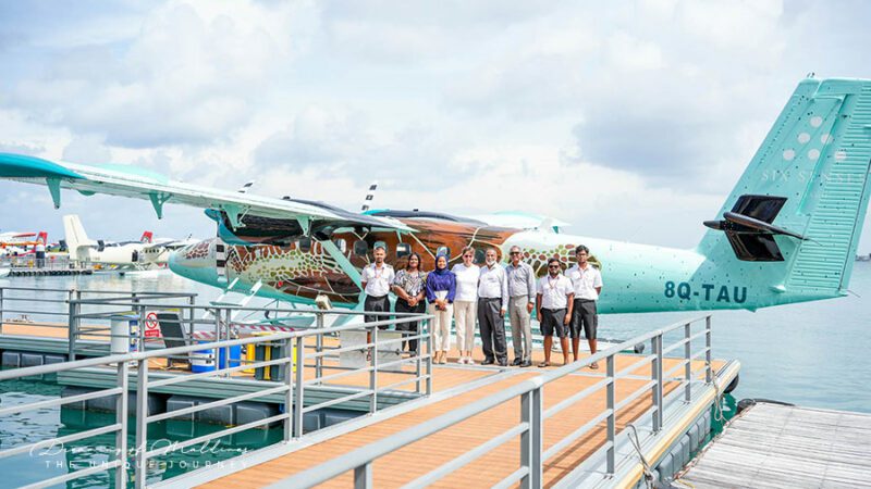 You can now fly to Six Senses Laamu by seaplane. The Dream.