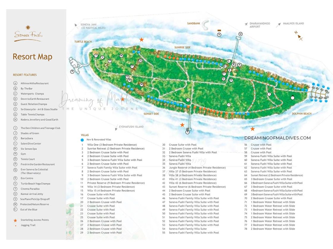 Lily Beach Maldives Resort Maps