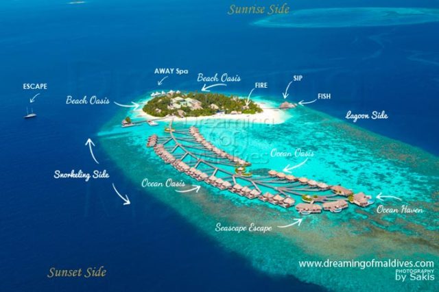 W Maldives Resort Maps | Discover the Island