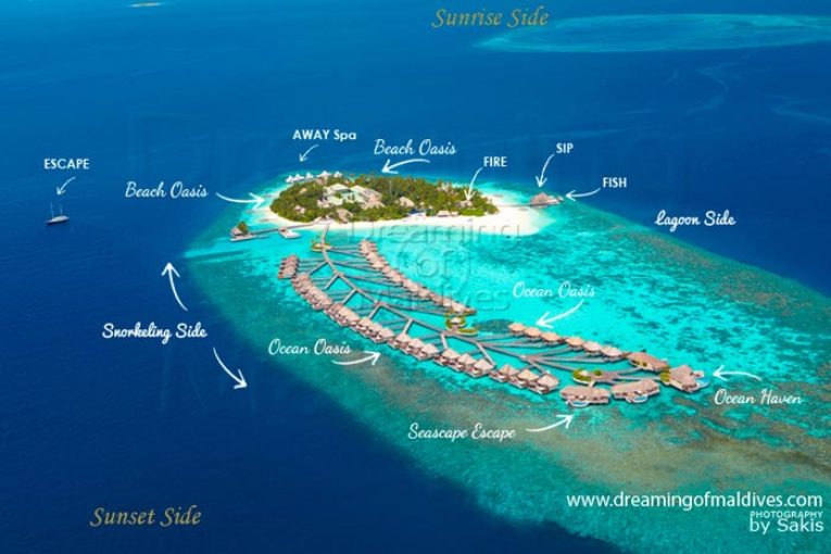 W Maldives Resort Maps | Discover the Island